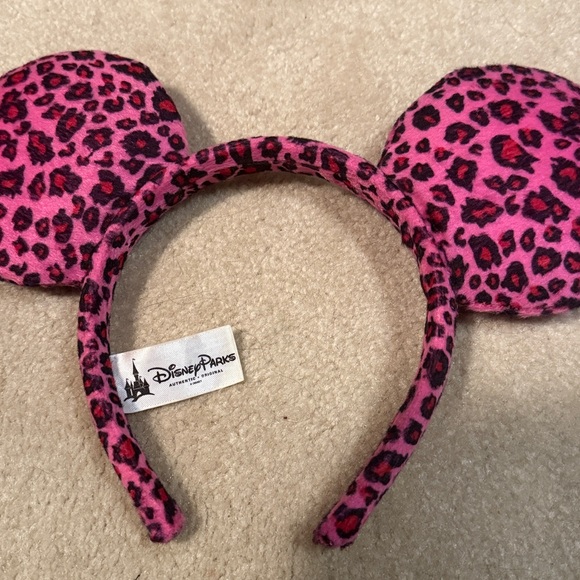 Disney | Other | Disney Pink Leopard Print Ears Headband | Poshmark